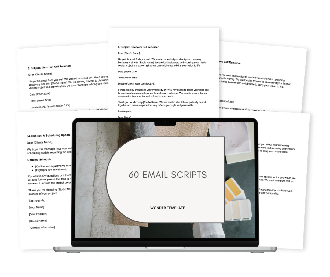 60 Email Scripts – The Wonder Designer